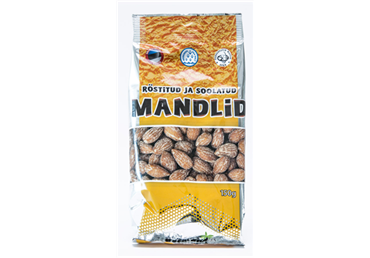 Röstitud ja soolatud mandlid GERMUND150g